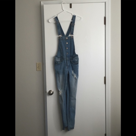 Jeans | Distressed Overalls | Poshmark